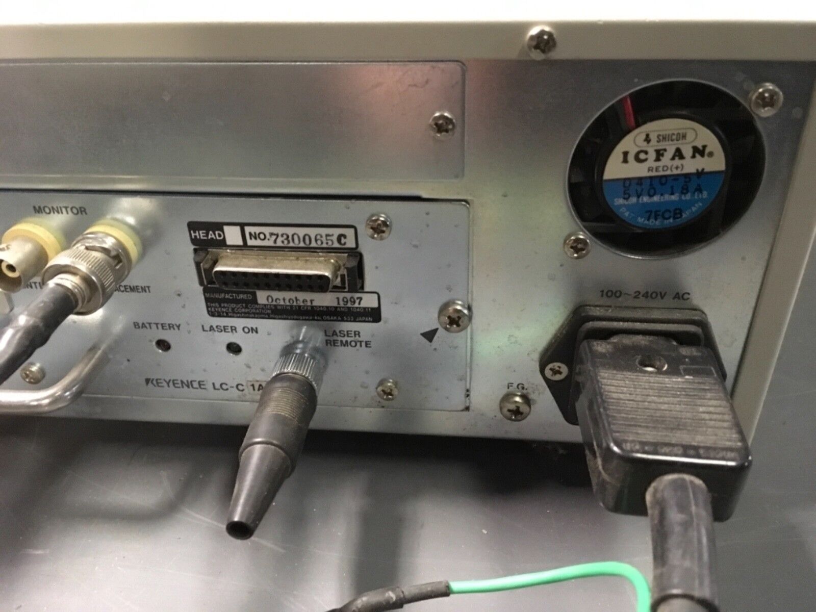 Keyence Laser Displacement Meter LC-2400A, 100-240vac Power, 30 day ...