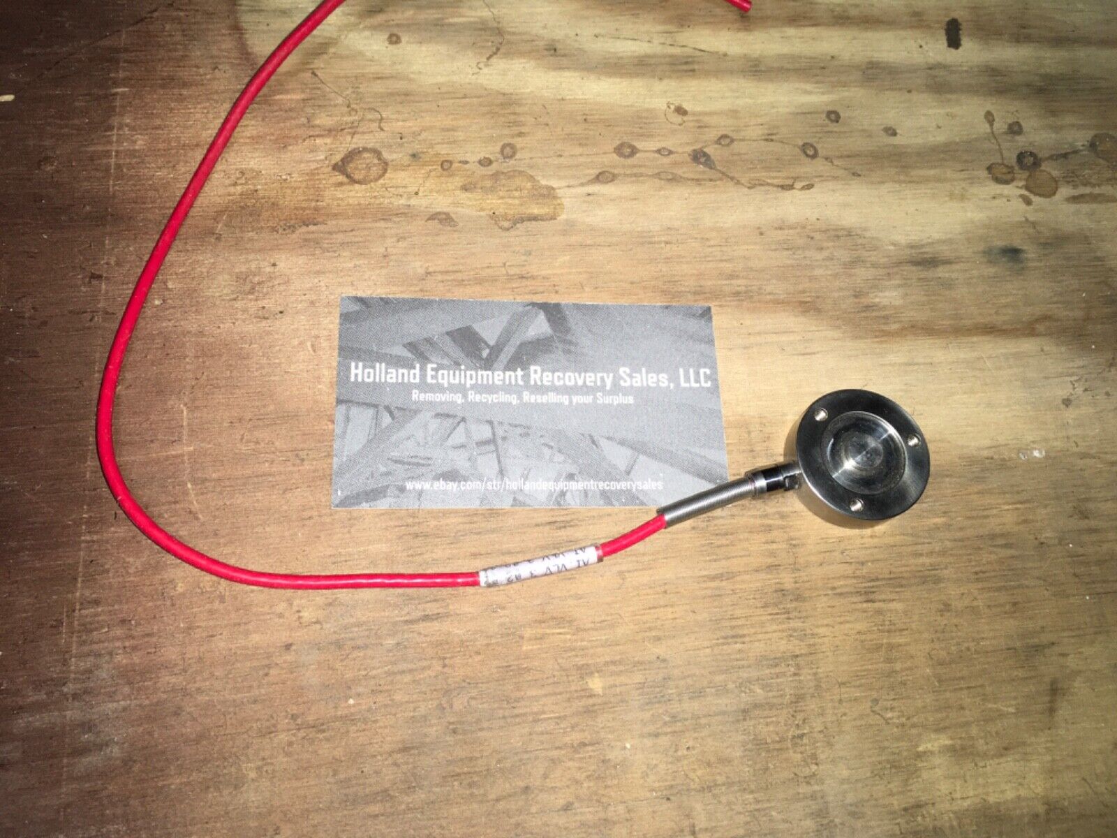 Futek LLB400 load cell 1000lb capacity, - Electrical Control - Holland Equipment