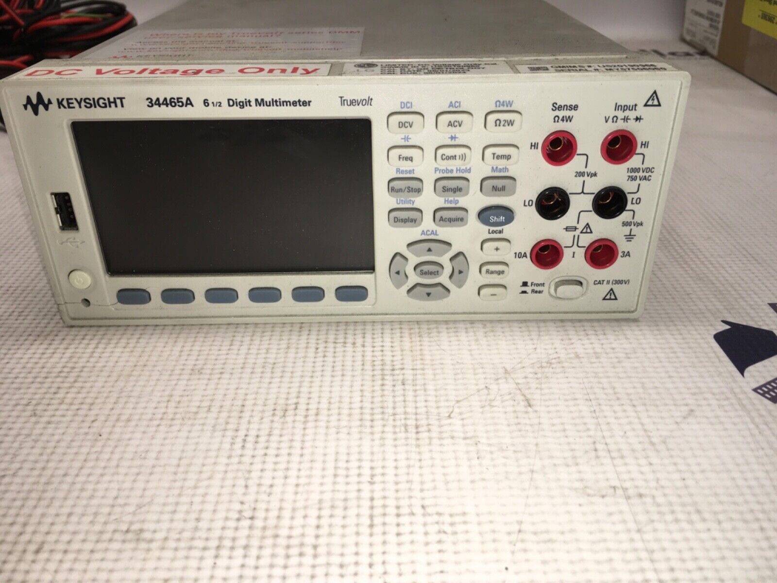 Keysight 34465A 6 1/2 Digit Multimeter, Truevolt, LG-2053 - Shop Supplies - Holland Equipment