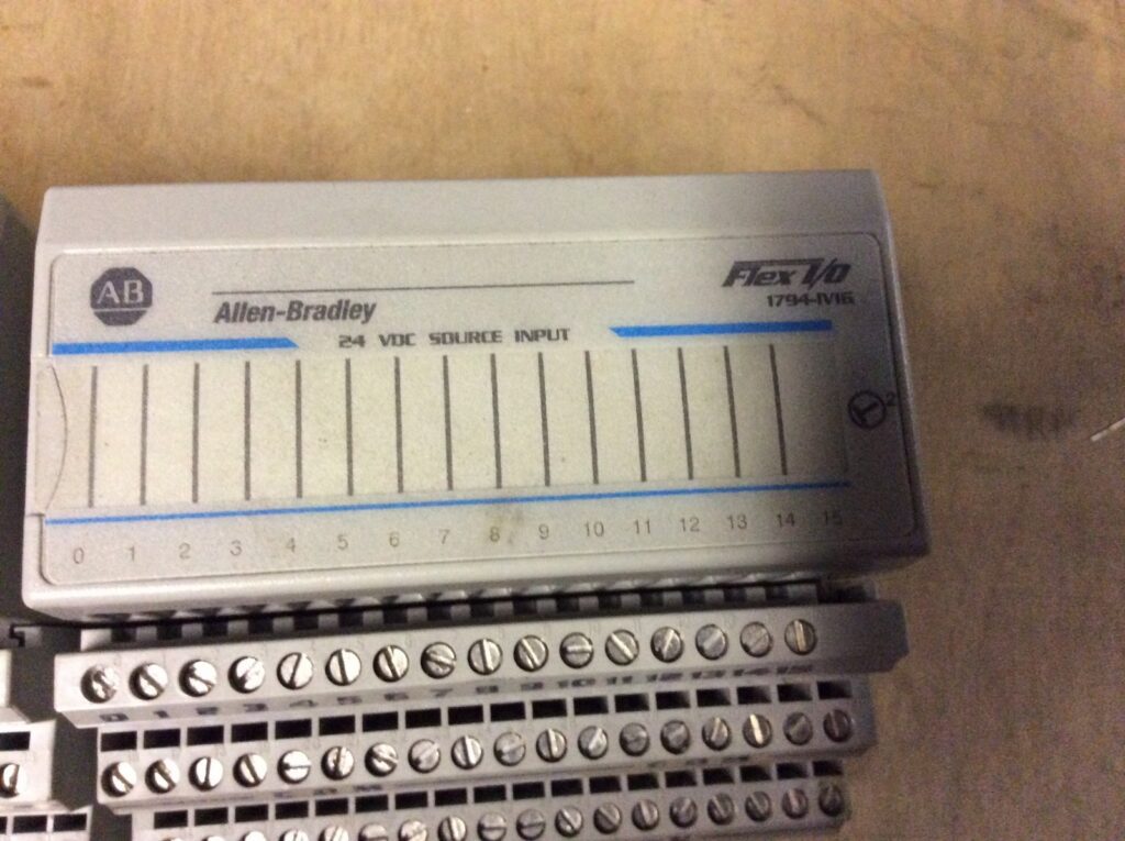 2-Allen-Bradley Flex I/O 24vdc source input, #1794-IV16, MOT-34 - PLC ...